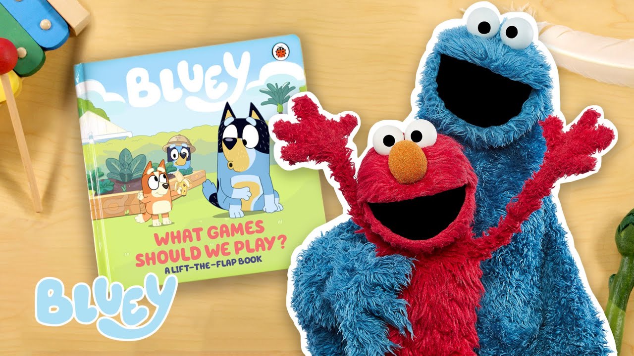 Bluey: What Games Should We Play? Read by Cookie Monster and Elmo ...