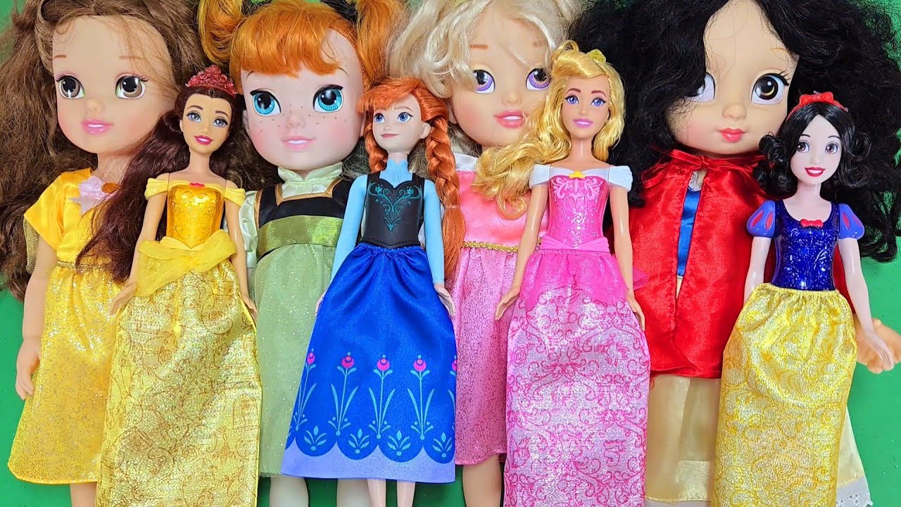 ASMR Unboxing Mattel Disney Princess Spin & Reveal Surprise Dolls ...