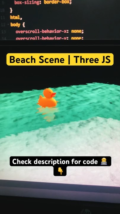 Beach Scene | HTML CSS | Three JS #frontend #3danimation #shorts - YouTube