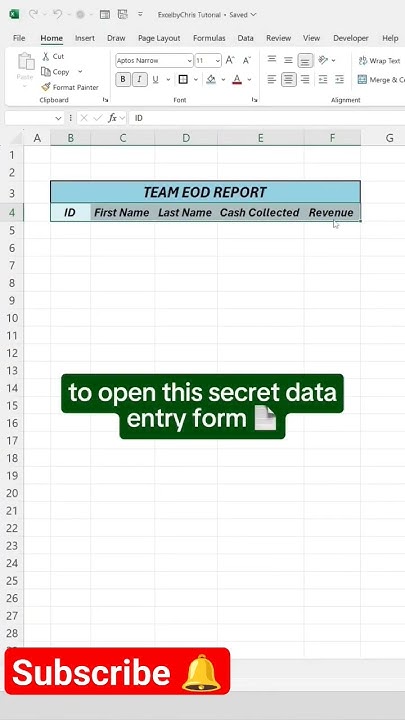 Enter data Just 2min NOOB 👍#excel #excelinhindi #exceltech #smartexcel #shorts #viralshorts ...