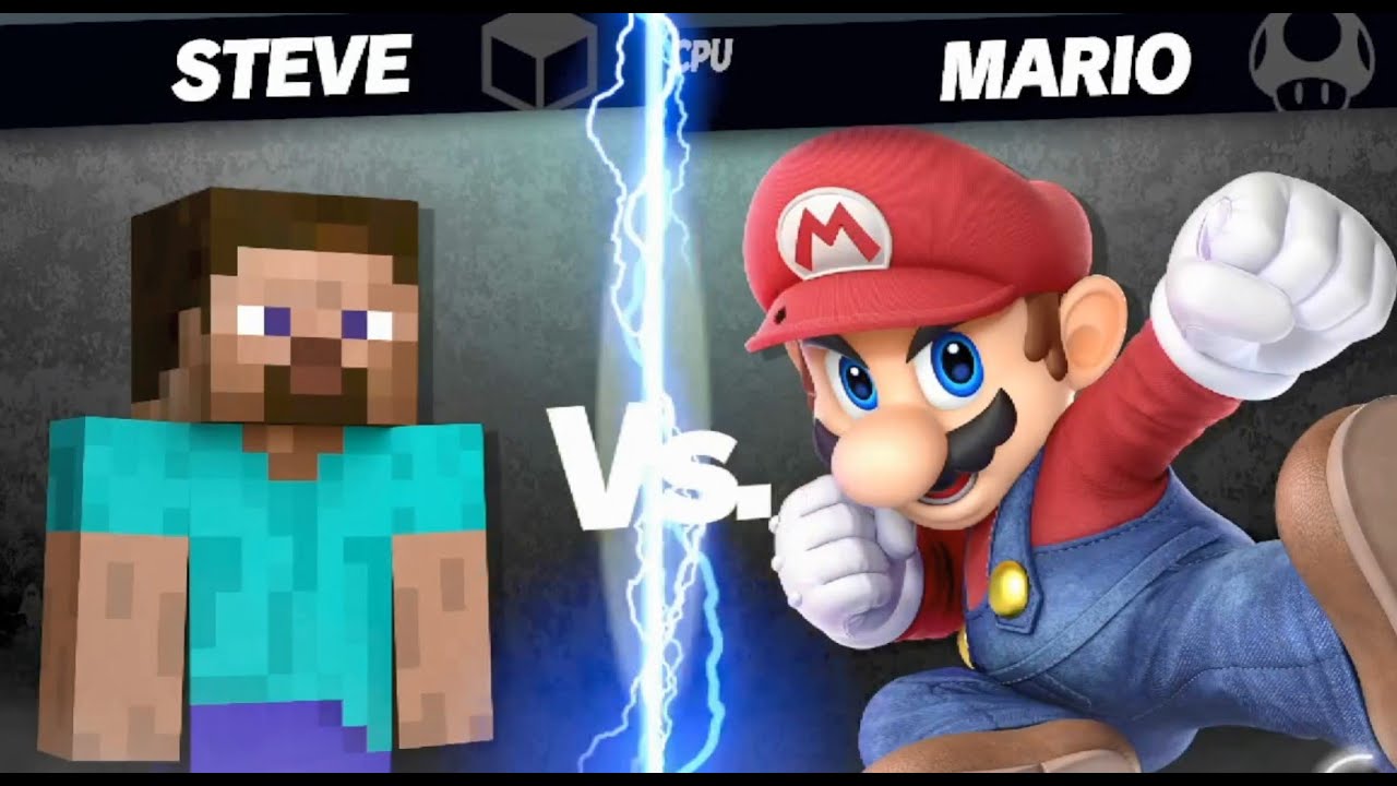 Batalha mortal: Steve Minecraft vs Mario Nintendo - YouTube