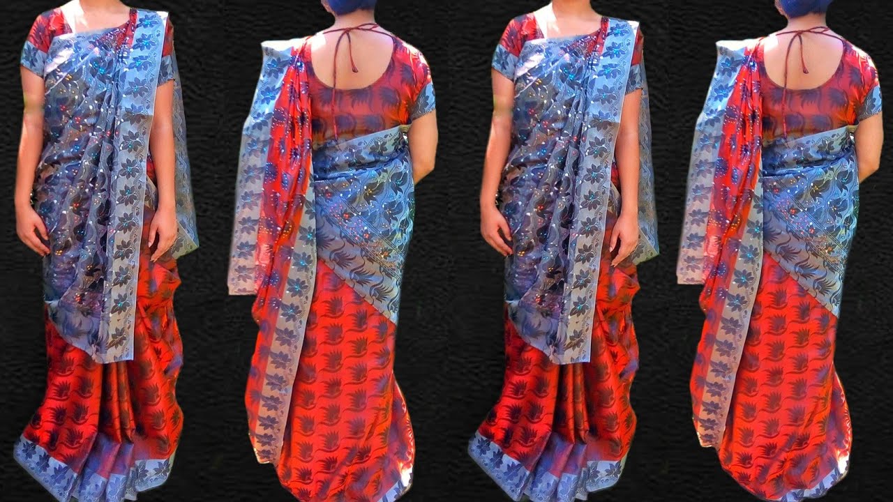 How to wear a Persi style saree|infinity saree drape|how to wear a new ...