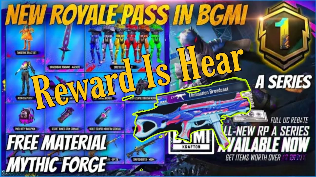 BGMI A series Royal Pass reward | Free Material Upgrade | upgrade ...