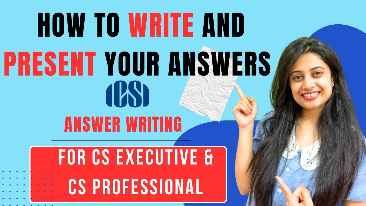 How to Construct and Present Your Answers - Answer Writing For CS ...
