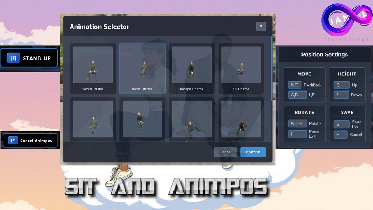 [ESX&QB]AnimPos & Chair Sitting System Fivem - YouTube