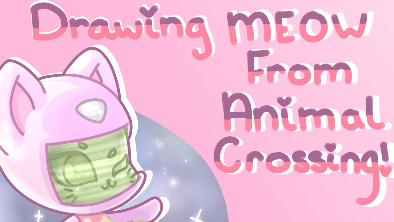 Meow Speedpaint - Animal Crossing Villager of the Day - YouTube