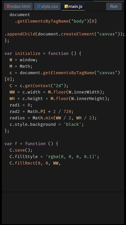 Create Mesmerizing Animation With Html Canvas Html5 Canvas Tutorial Shorts Coding 9837