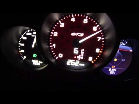 Porsche Boxster GTS Top Speed Run 0-290 km/h
