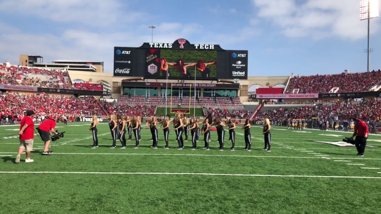 Texas Tech Pom Squad 1st Quarter Performance 9/29/18 - YouTube