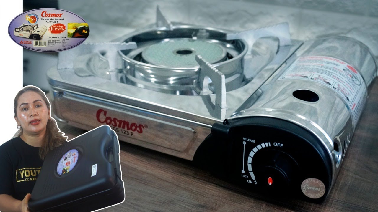 COSMOS KOMPOR GAS PORTABLE 2 IN 1 CGS - 123 P - YouTube