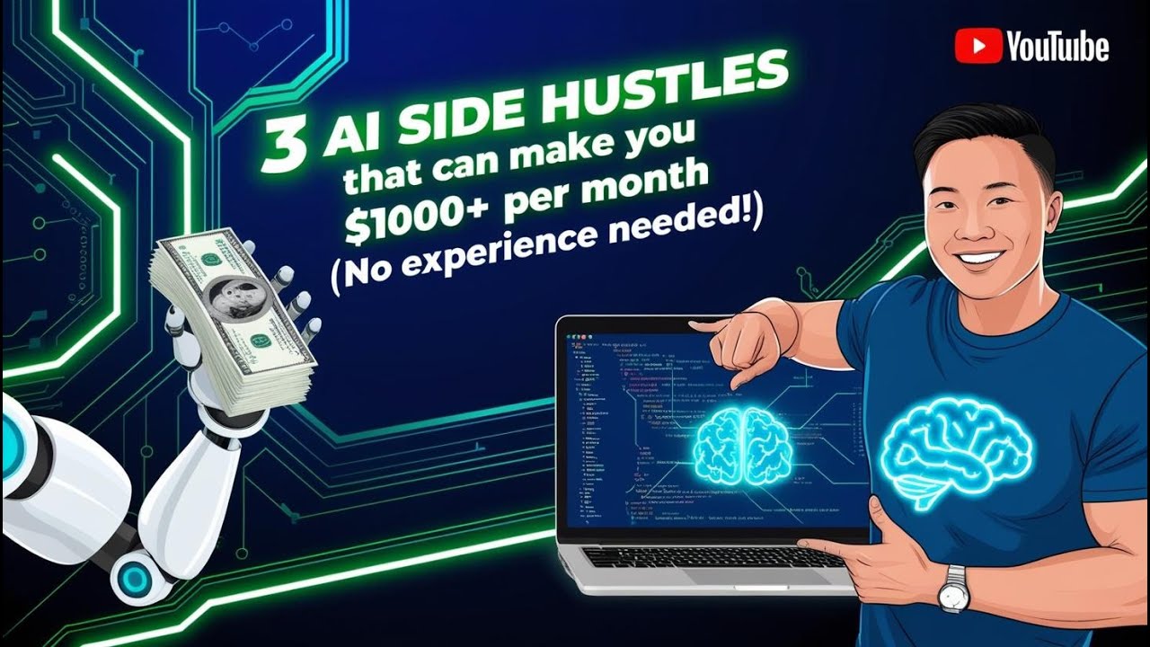 🔥 3 AI Side Hustles That Can Make You $1,000+ Per Month (No Experience ...