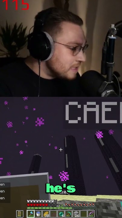 ohnepixel tries to kill the ender dragon in minecraft hardcore... - YouTube