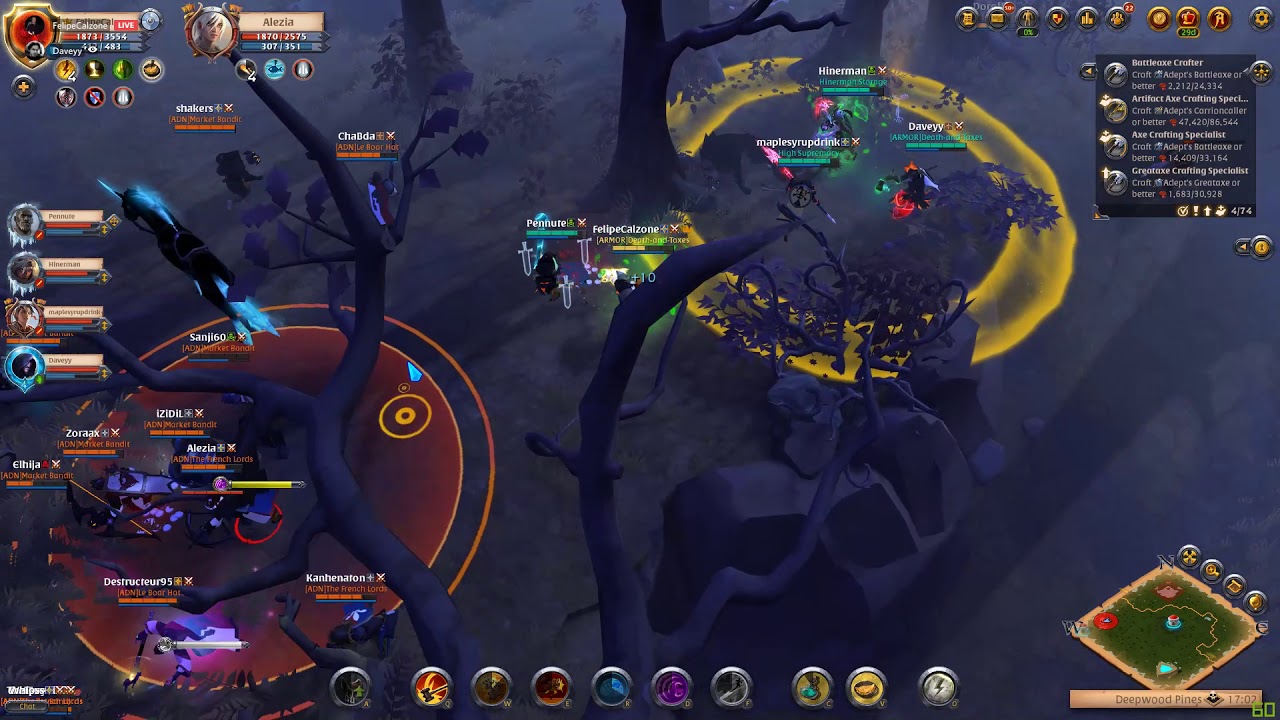 Albion Online Death and Taxes Outnumbered fight - YouTube