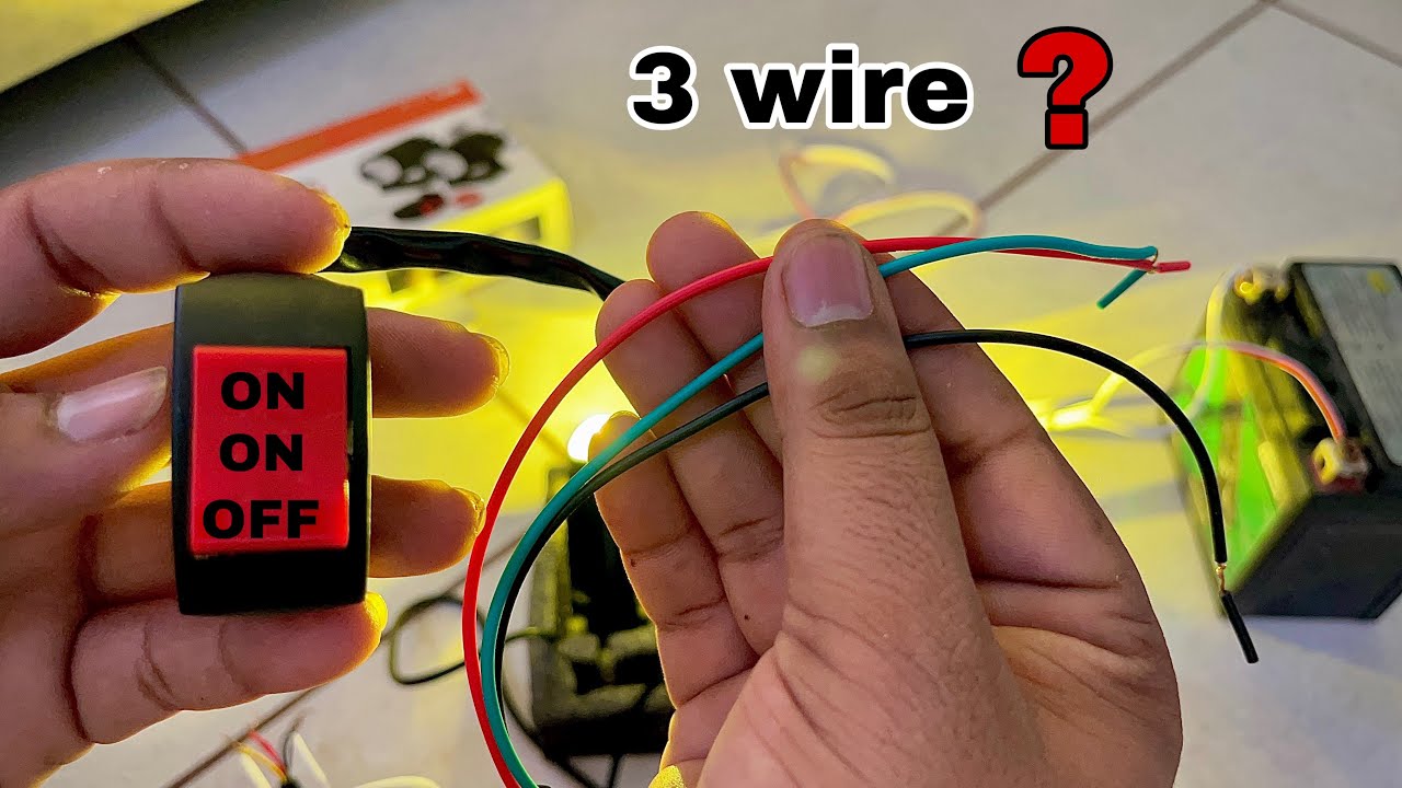How to connect a 3 wire switch || wiring 3 wire lights - YouTube