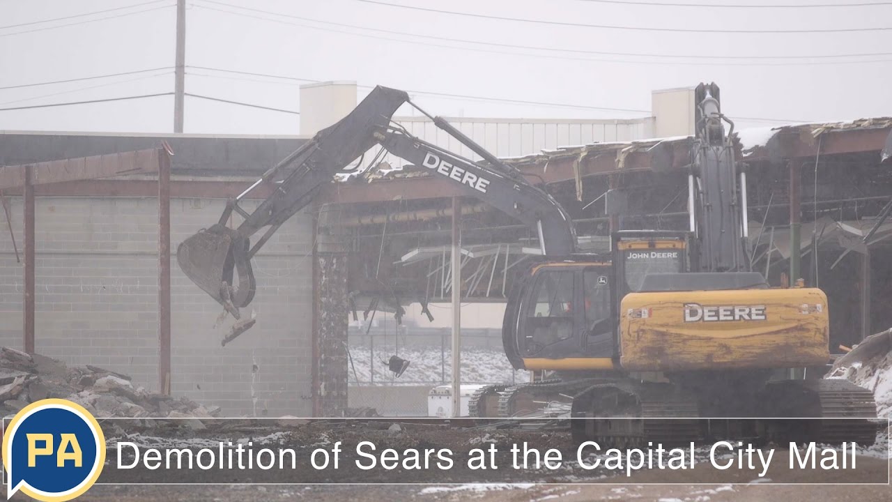 Demolition of Sears at the Capital City Mall - YouTube
