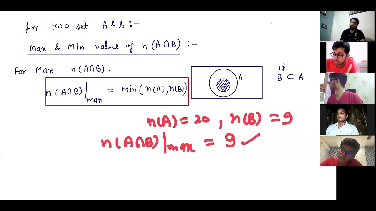 L 8 Max And Min Value A Union B And A Intersection B YouTube L 8 Max And Min Value A Union B And A Intersection B YouTube