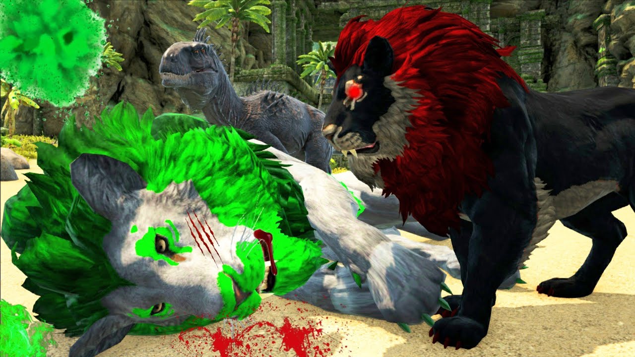 BEBÊ LEÃOZILLA FOI ATACADO PELO FEROXUS! Ark Dinossauros Evolved - YouTube