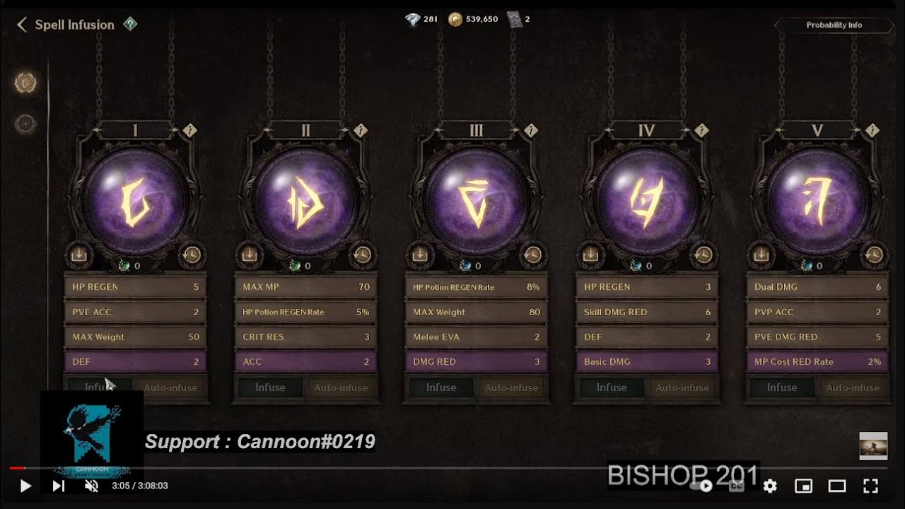 Night Crows | Bishop 201 Spell Infusion Event easy way for fast rewards ...