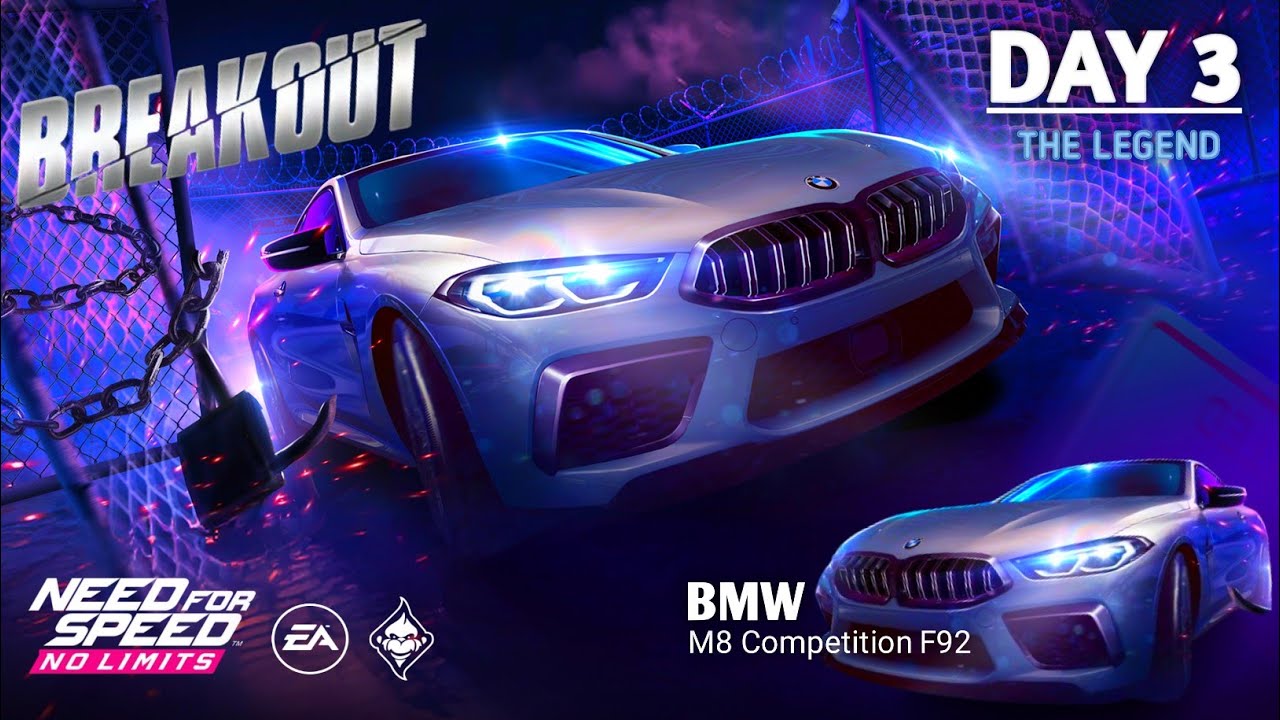 NFS: No Limits DAY 3 - BMW M8 Competition F92 ( Breakout - the Legend ...