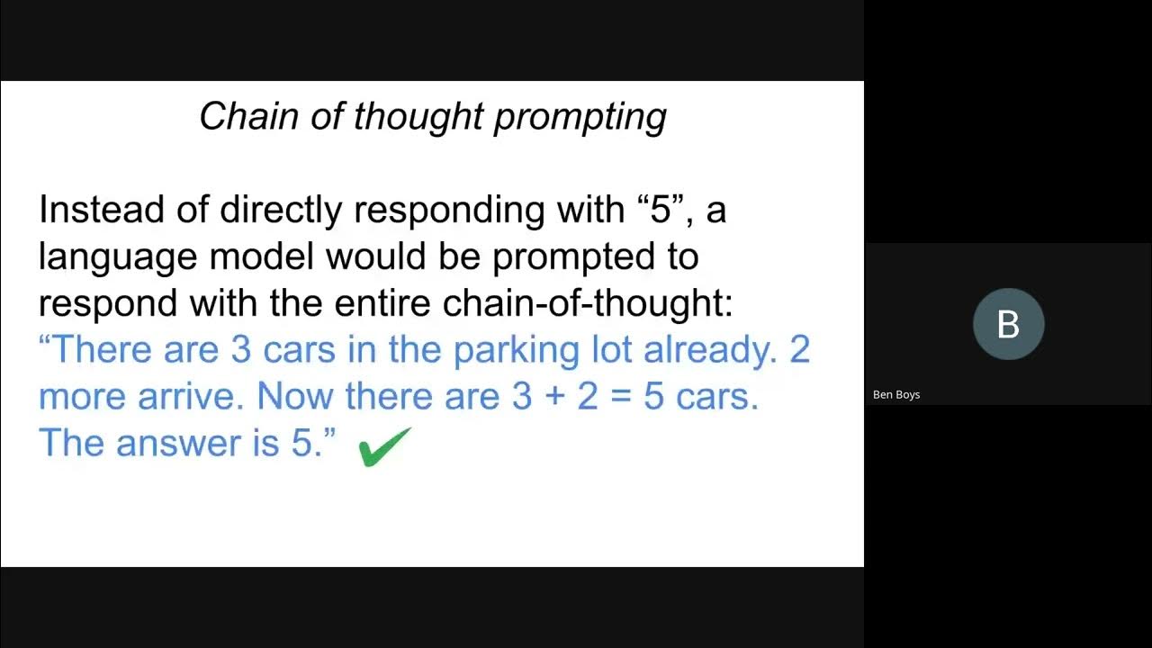 Ben presents: Self-Consistency Improves Chain of Thought Reasoning in Language Models - YouTube