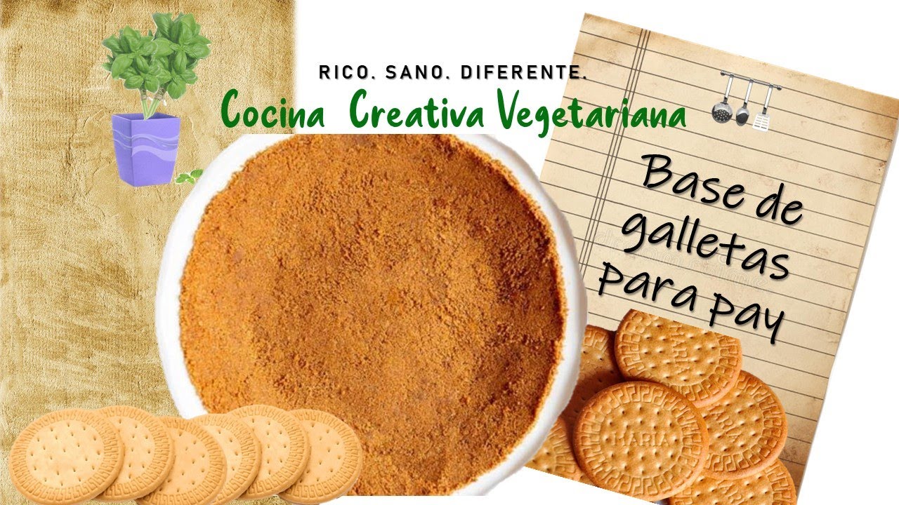 ¿Cómo hacer una base para pay con galletas Marías? ¡Aquí te digo fácil ...