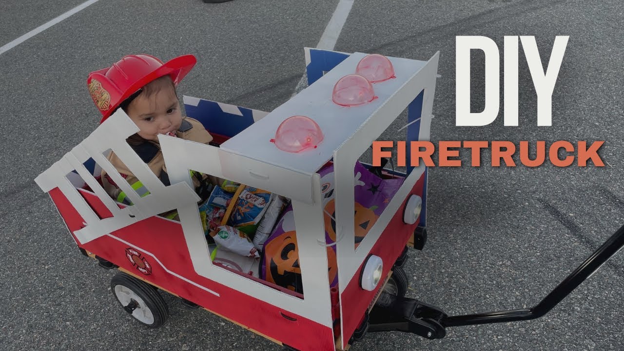 DIY Firetruck Wagon - YouTube