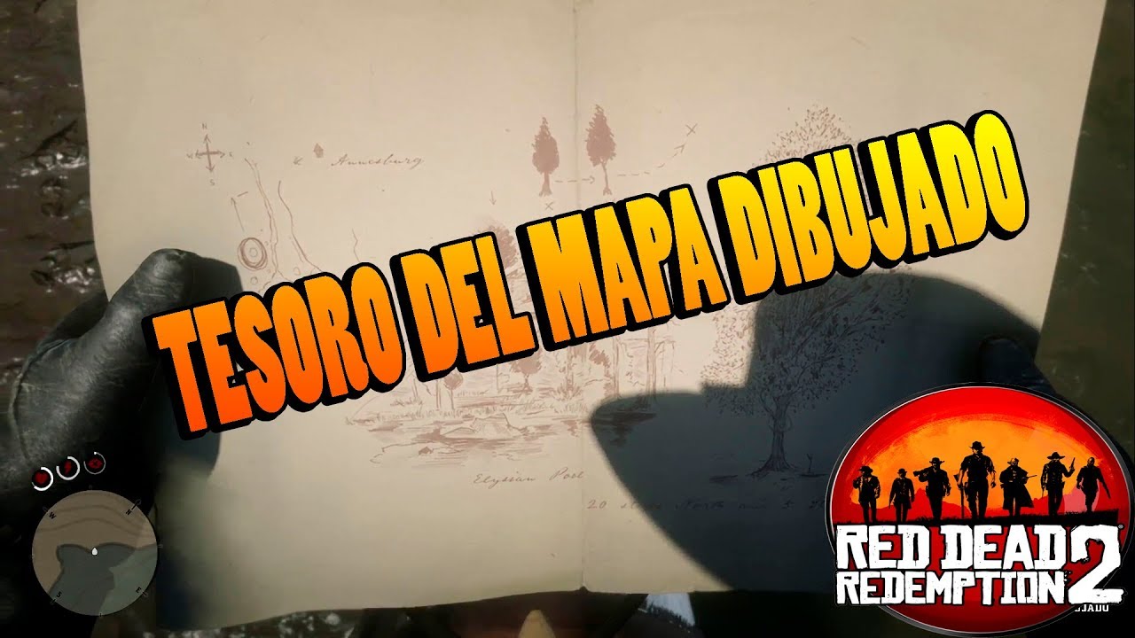 Tesoro del mapa dibujado - RED DEAD REDEMPTION 2 - YouTube