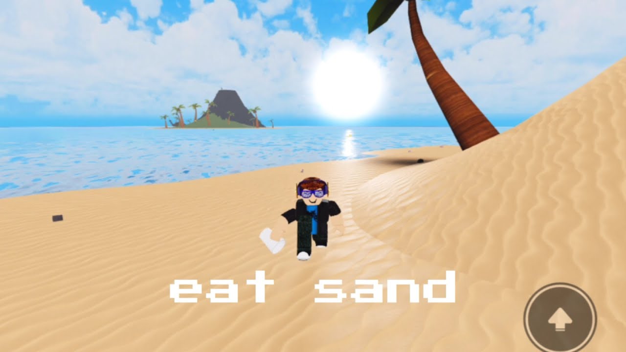 EAT SAND IN ROBLOX. - YouTube