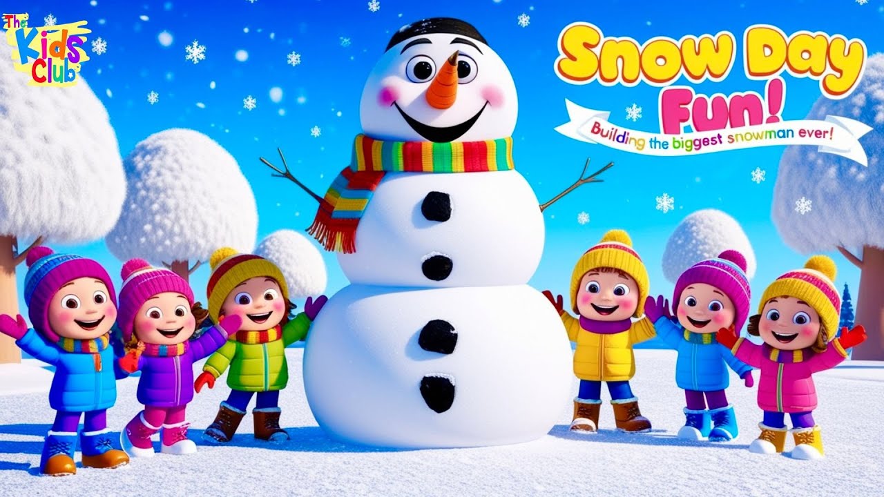 ☃️ Snow Day Fun – Building the Biggest Snowman Ever! ️🎉 - YouTube