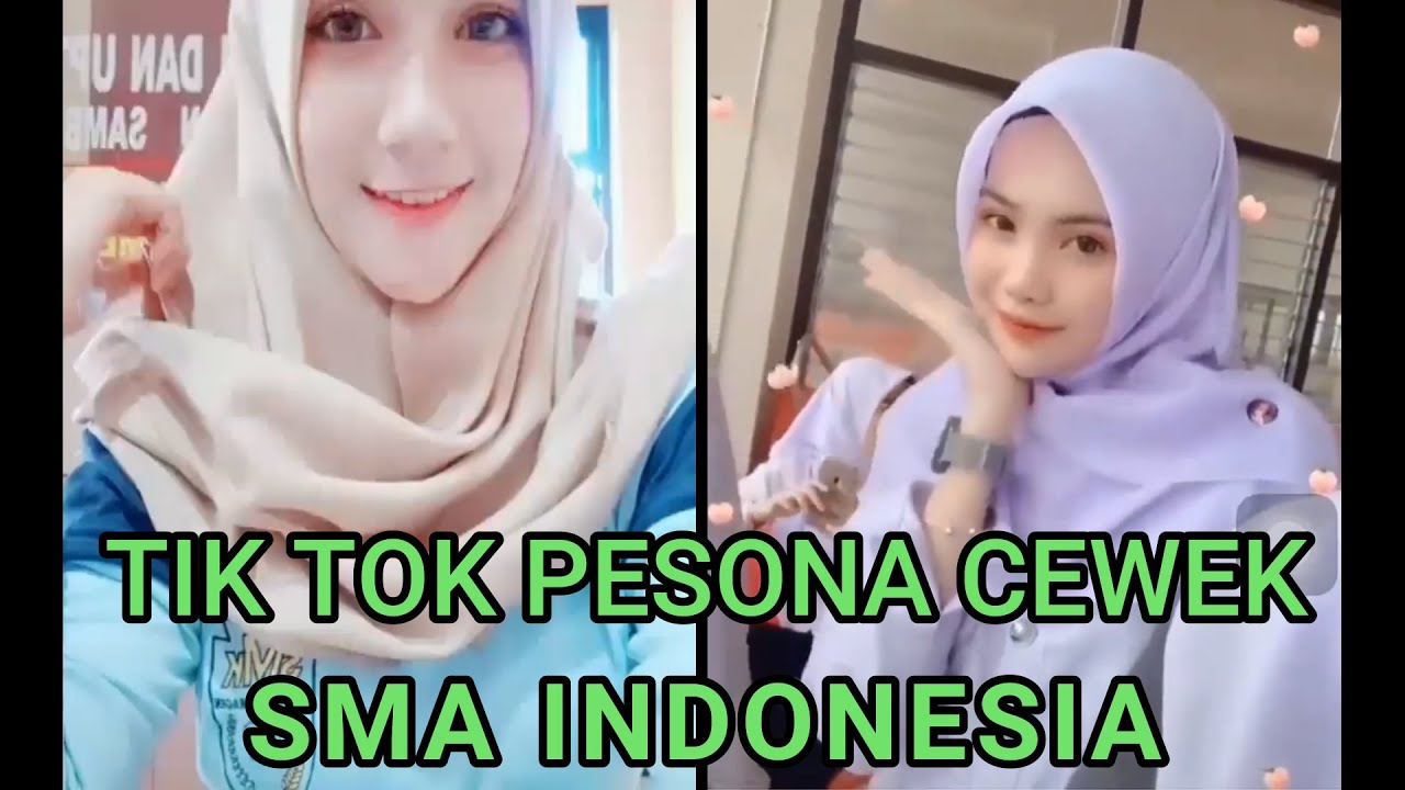 Kompilasi tiktok cewek sma hijab cantik dan adem - YouTube