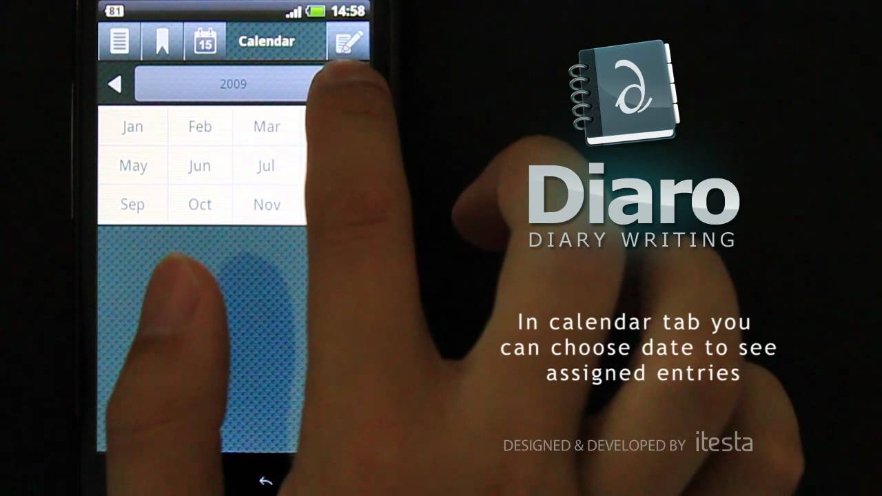 Diaro - diary writing - YouTube