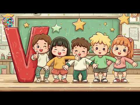 🎶V Harfi Şarkısı  - V Sesi - Alfabeyi Öğreniyorum - Maarif Modele Uygun ⭐🎶