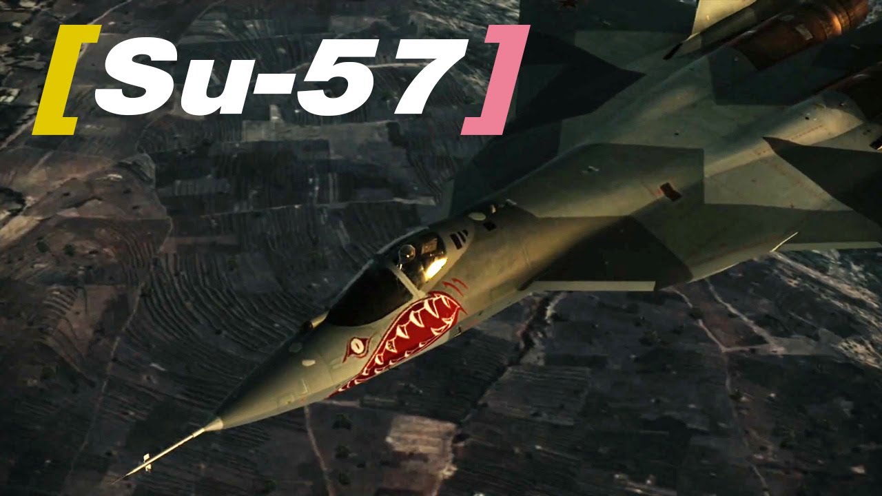 SU 57 QAAM Stealth Fighter Trinity Russia's PAK FA ACAH Mission | Blue ...