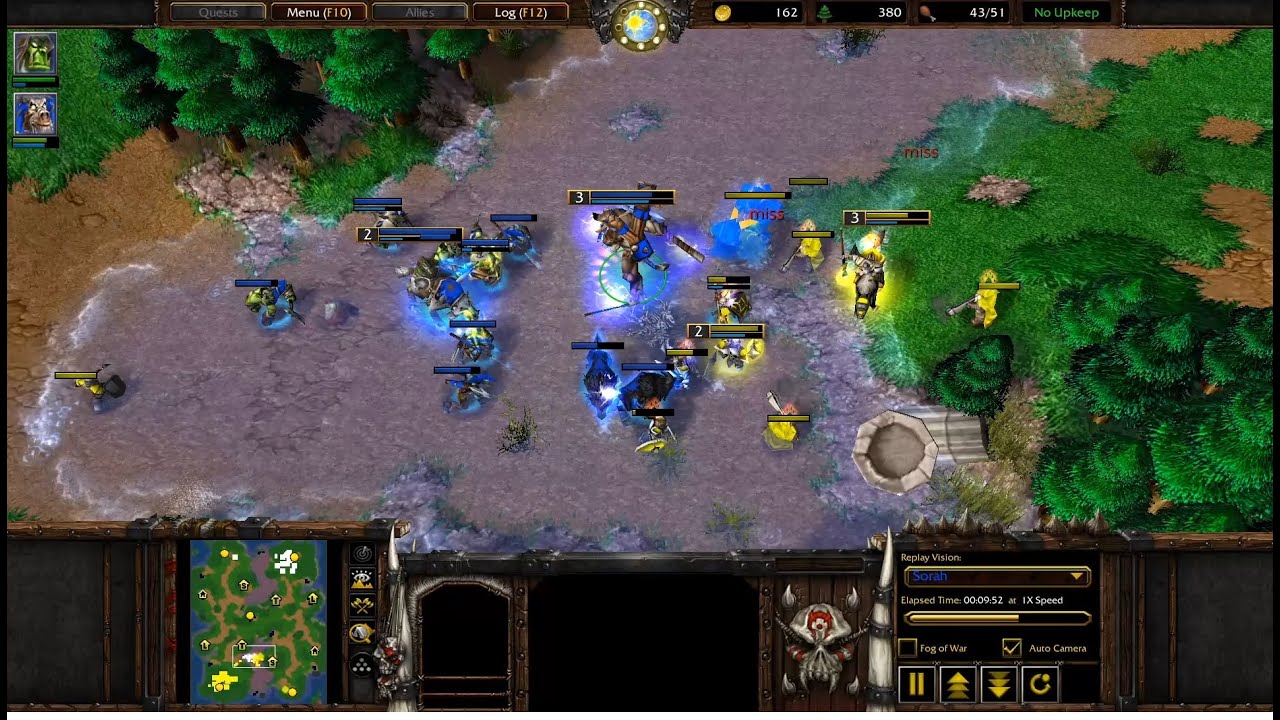 Warcraft III League 2022 Dec24 Sorah(O) v OkeyR(H) Game 3 MAPS ...
