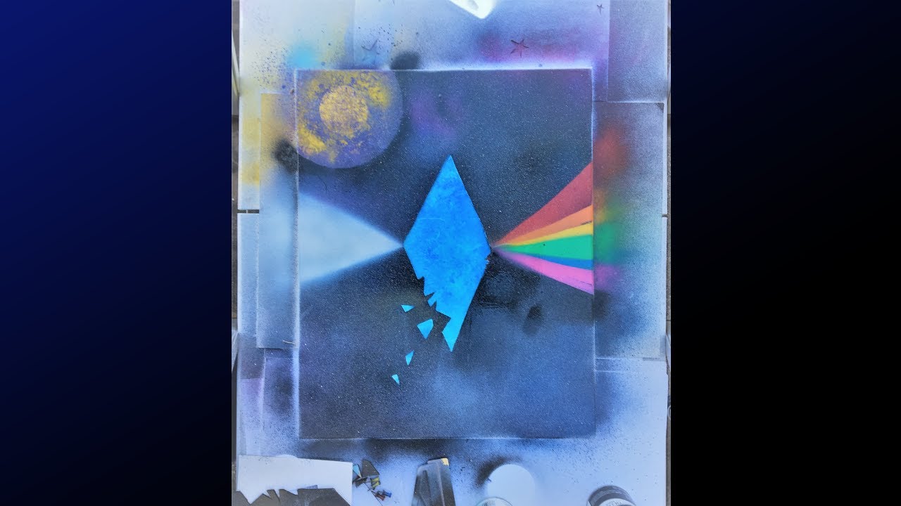 Diamond Rainbow Reflection - Spray Paint Art | Aus10 - YouTube