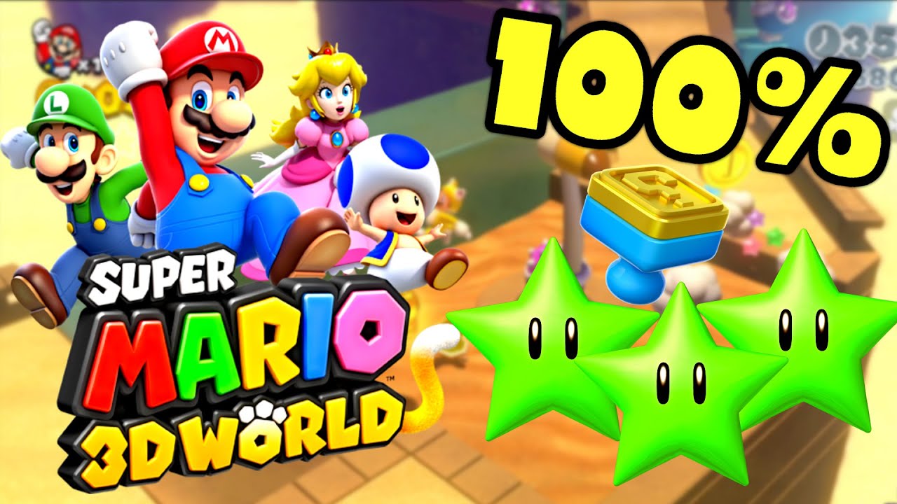 2-1 Conkdor Canyon 🎪 Super Mario 3D World Switch + Wii U 🎪 All Green ...