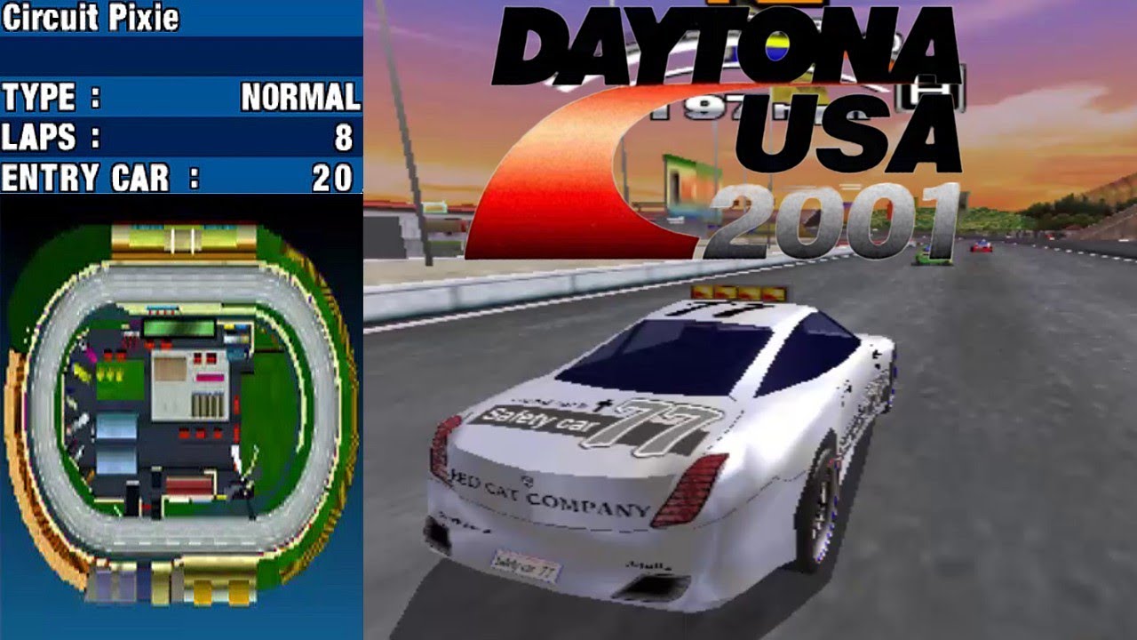 Daytona USA 2001: Red Cat (Color 1) (Circuit Pixie) - YouTube