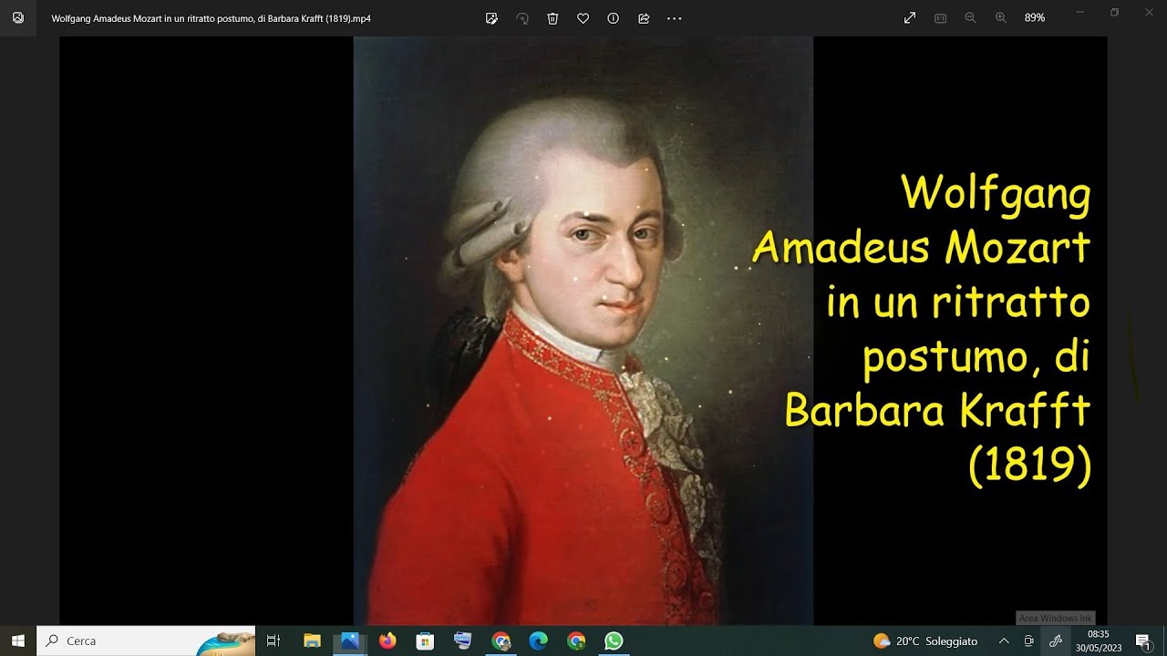 Wolfgang Amadeus Mozart in un ritratto postumo, di Barbara Krafft 1819 ...