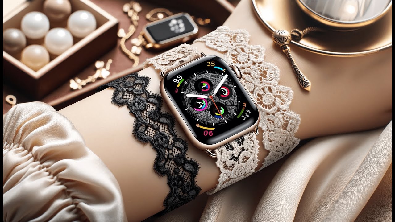 ⌚ Elevate Your Apple Watch with OMECKY Lace Solo Loop Band! Elegance ...
