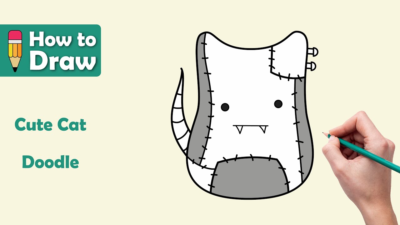 🐱 How to Draw a Cute Cat Doodle! Easy Step-by-Step Tutorial 🎨 # ...