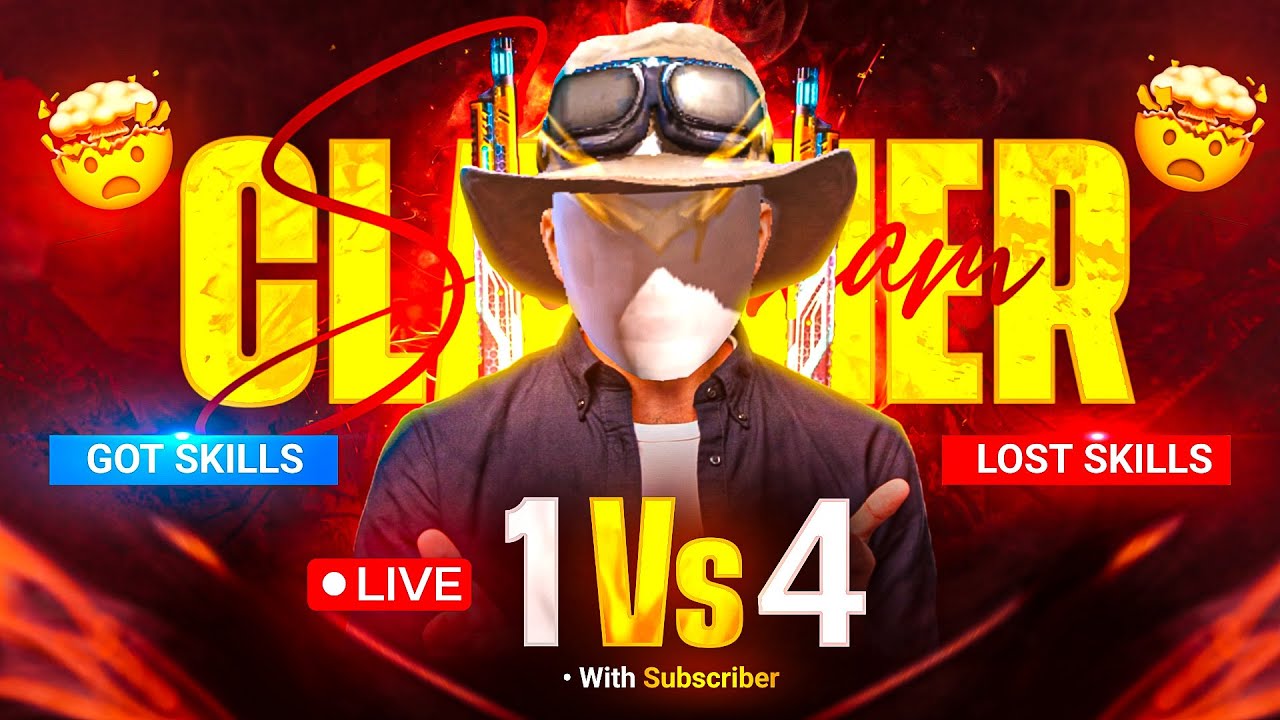 1 VS 6 WITH SUBS 💛 SPECIAL LIVE STREAM 🚀 FREE FIRE LIVE #freefire #live ...