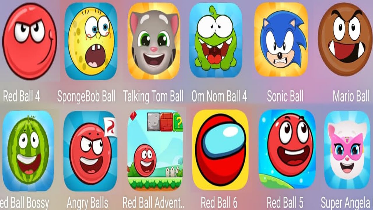Red Ball 6,Red Ball 5,Red Ball 4,Angry Ball,Red Ball Adventures,Mario ...