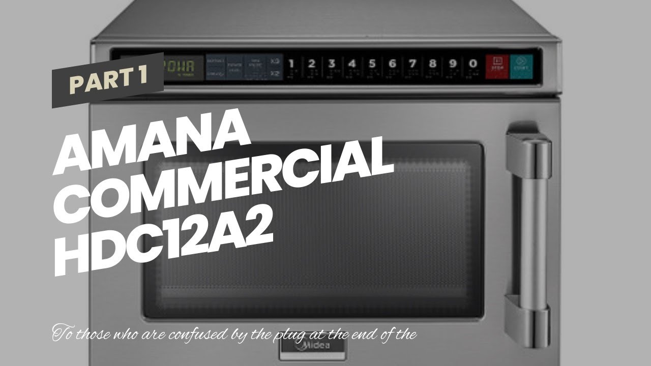 Amana Commercial HDC12A2 Heavy-Duty Microwave Oven, 1200W, Stainless ...