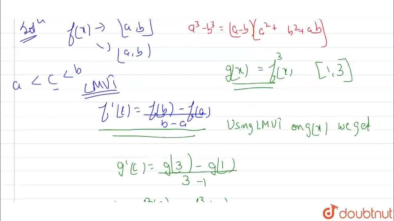 Let f:[1,3]to[0,oo) be continuous and differentiabl function. If (f(3)-f(1))(f^(2)(3)+f^(2)(1)+f ...