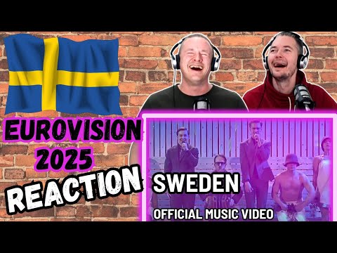 EUROVISION 2025 SWEDEN *Reaction* KAJ - Bara Bada Bastu - Official Music Video