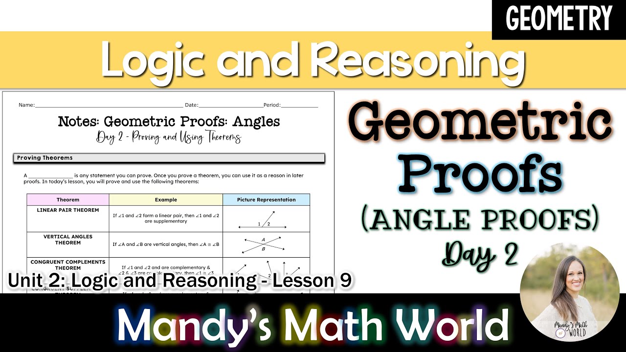 Angle Proofs Day 2: Proving and Using Theorems - YouTube