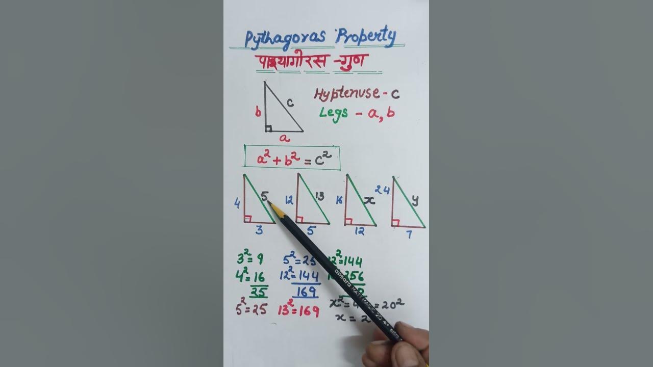 Pythagoras Property - YouTube