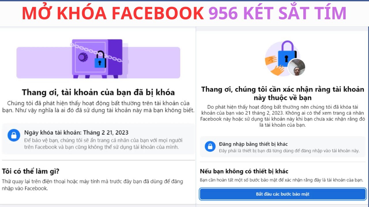 Cách Mở Khóa 956 Facebook By Hoàng Thạch Support - YouTube