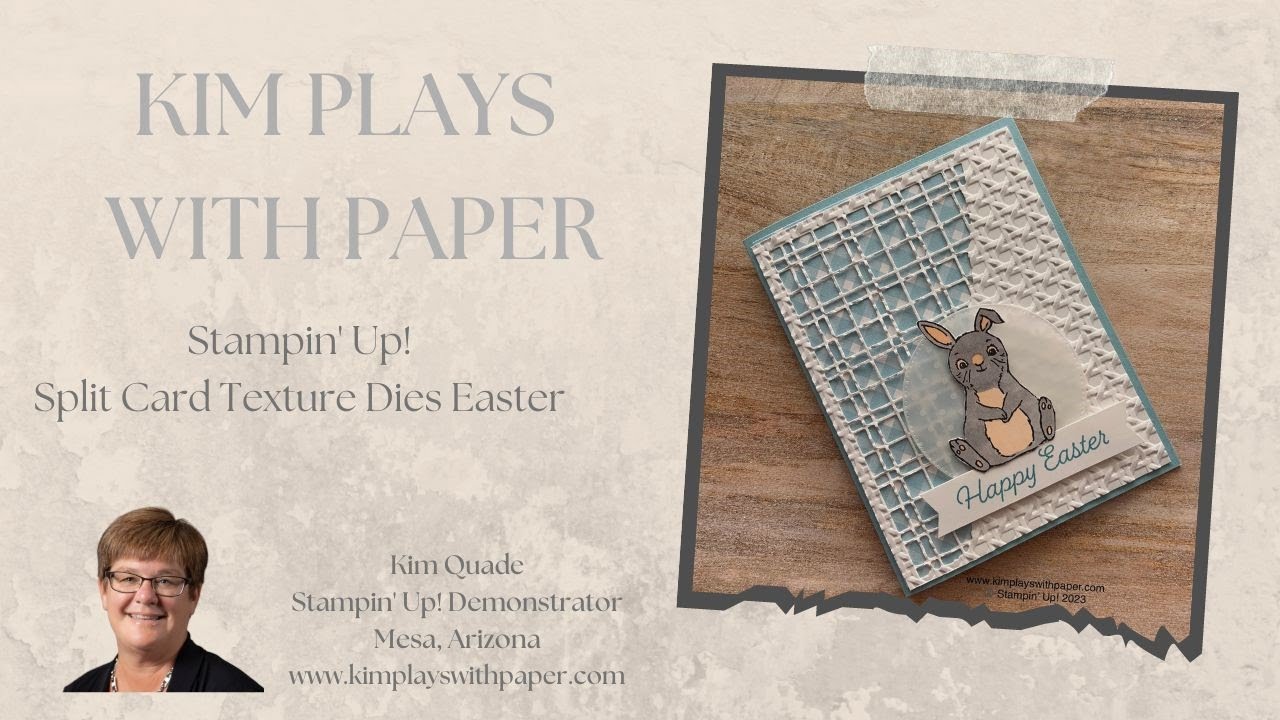 Split Card Textures Dies Easter Card - YouTube