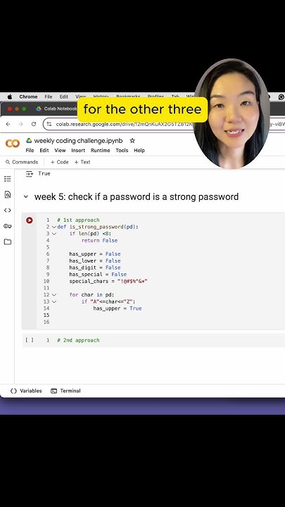 How to Check a Password is a Strong Password #pythontutorial #programming #coding - YouTube